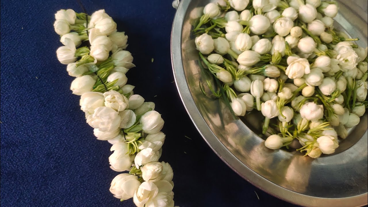 Very easy trick to make flower mala for beginners ||Flower mala string ...