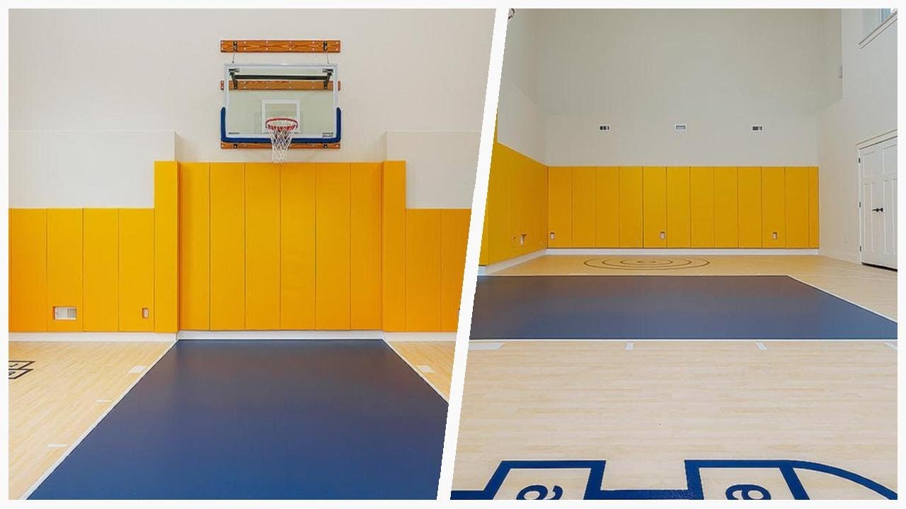 75 Large Home Gym With Yellow Walls Design Ideas You'll Love ☆ - YouTube