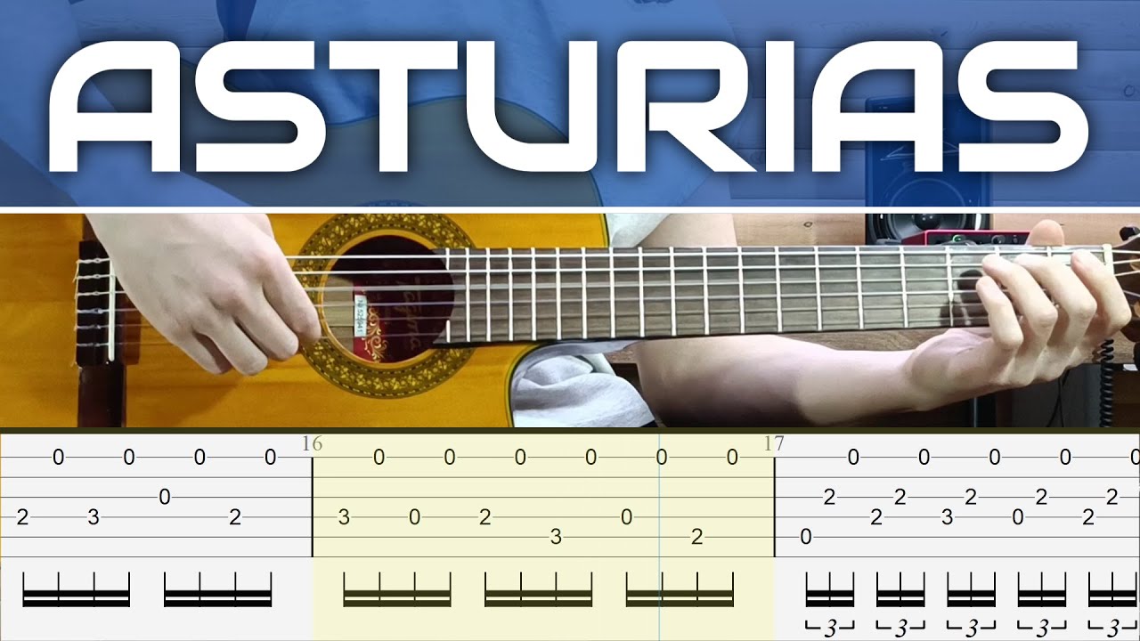 Asturias (Leyenda) - Isaac Albeniz (Easy Short Version) 🎸 Guitar Tutorial + Tabs 📄 - YouTube