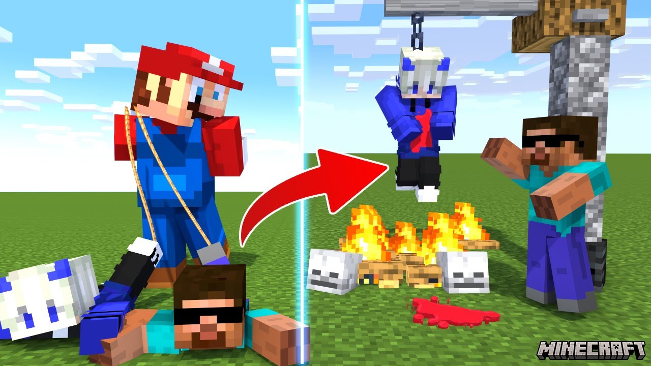 We Got Kidnapped By MARIO in Minecraft... - YouTube