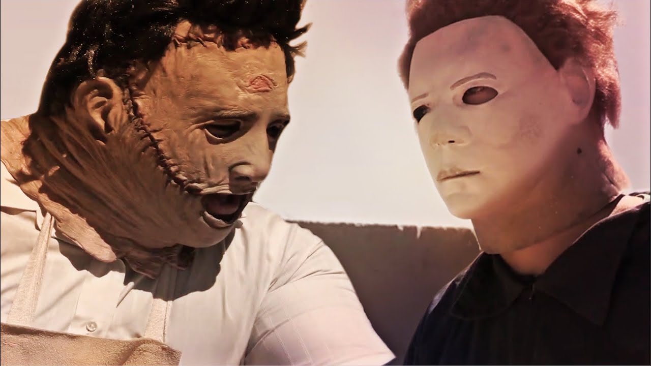 MICHAEL MYERS vs LEATHERFACE! - Arm Wrestling Contest - YouTube