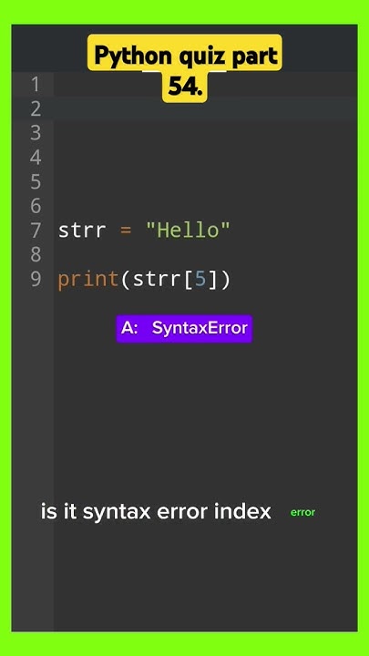 Python Quiz Part 54 Pythonquiz Viral Youtubeshorts Codinglove Youtube