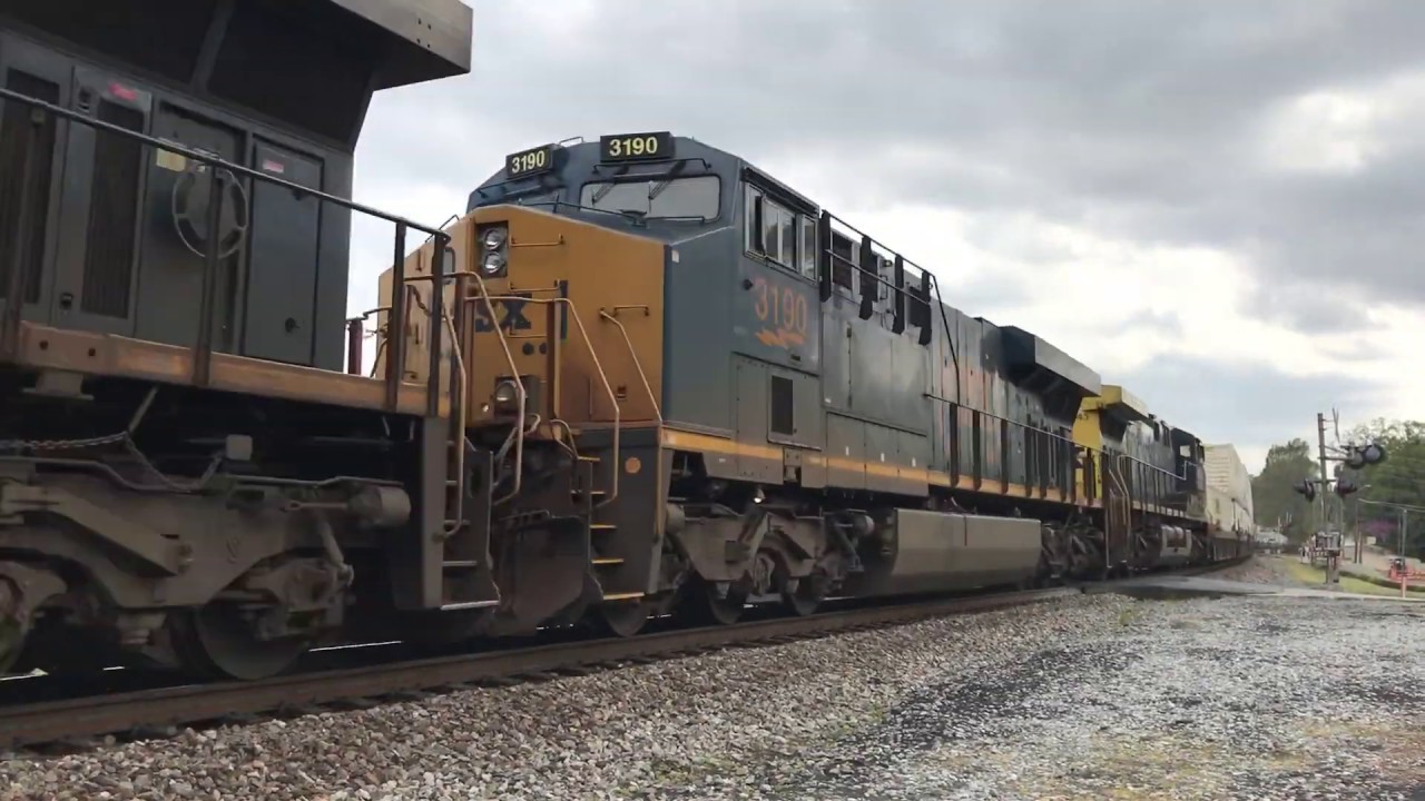 CSX 914 Leads NS 222 Thru Norcross, GA 4/6/19 - YouTube