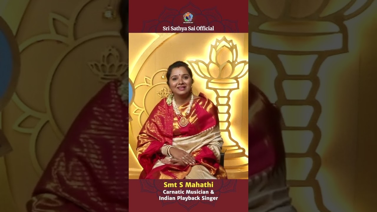 Indian Playback Singer S Mahathi Talking About Sri Sathya Sai ...