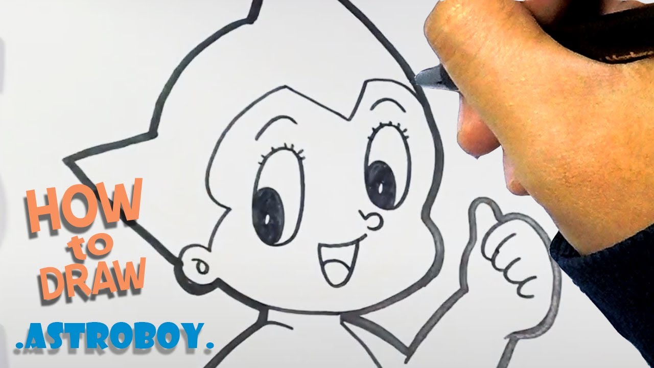 How to Draw Astroboy | Easy Drawing | Cartoon Drawing - YouTube