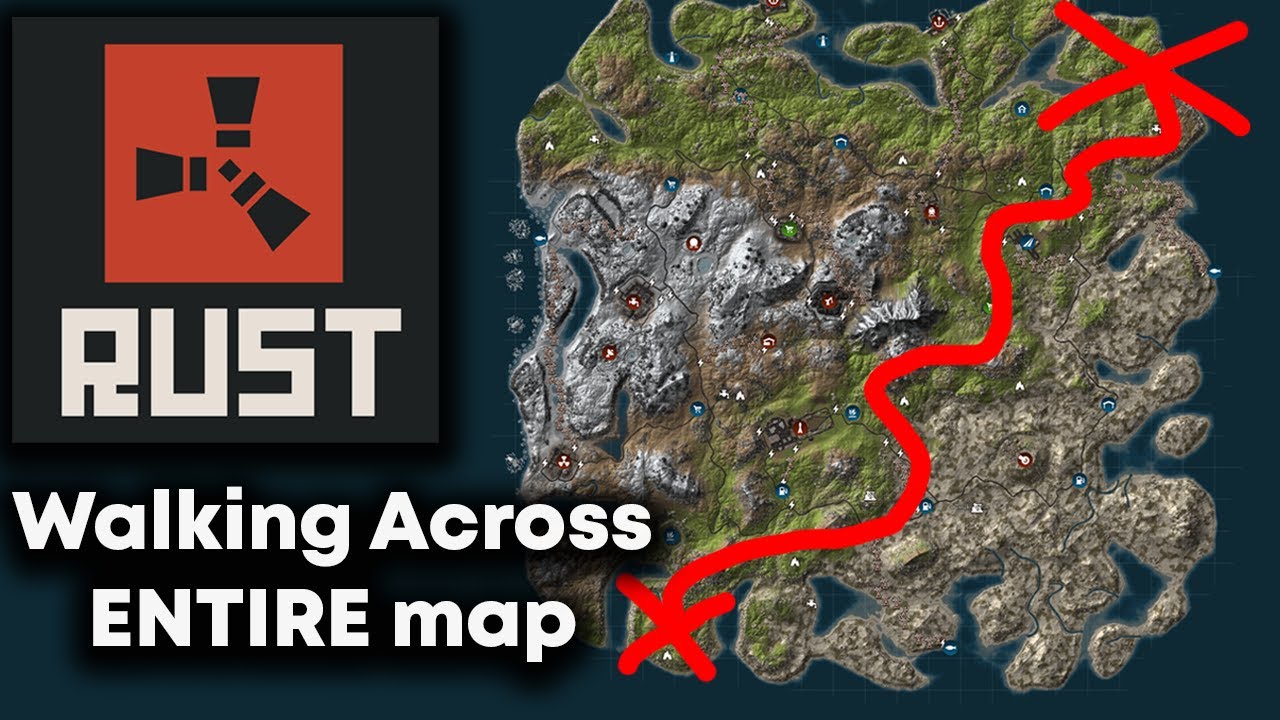 Can You Walk Across The Rust Map Without DYING? - Rust Funny Moments ...