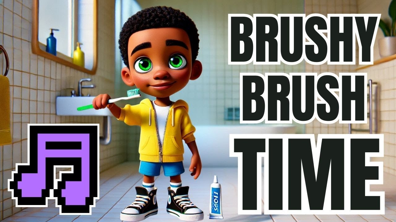 Brushy Brush Time! 🪥 A Fun Toothbrushing Song for Kids - YouTube