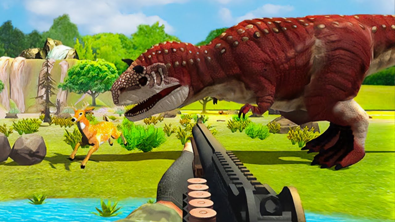 Wild Animal Dinosaur Shooting Android Gameplay #2 | Dino Shooting Game ...