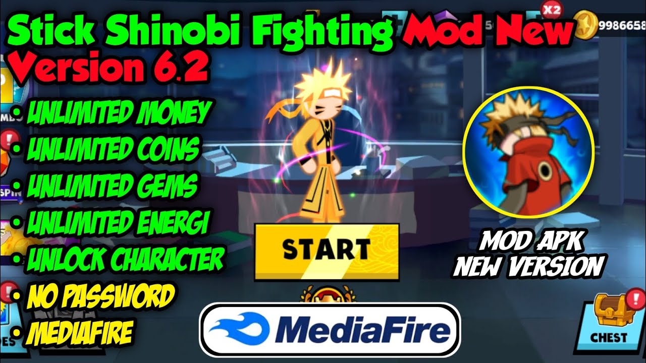 Stick Shinobi Fighting Mod Versi Terbaru 6.2 Download No Password | New ...