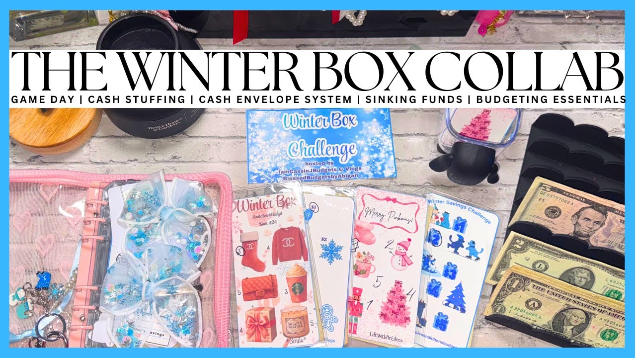 THE WINTER BOX COLLAB 🕹️ WEEK 2 |STACKING CASH WITH MY SAVINGS PLAYBOOK ...