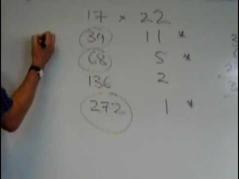 Russian Peasant Multiplication Algorithm - YouTube