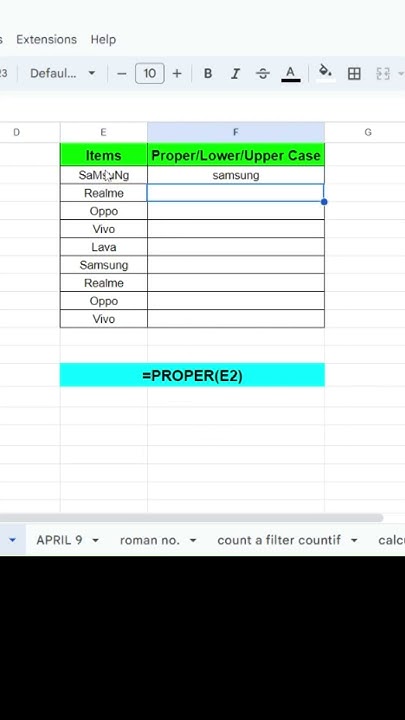 Proper/Lower and Upper Case Function I #upper #uppercase #lower #lowercase #exceltutorial #excel ...