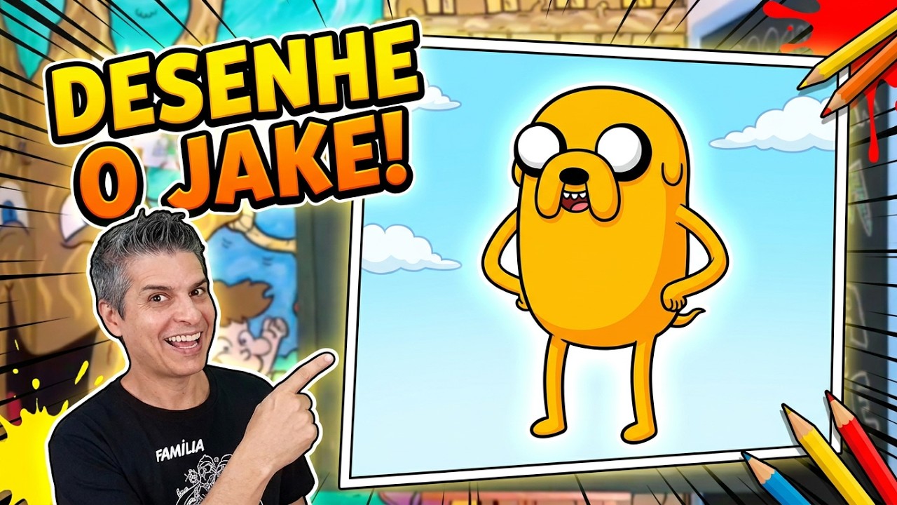 PASSO a PASSO: Desenhe o JAKE! - STEP BY STEP: Draw JAKE - YouTube