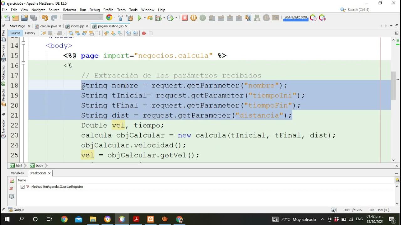 Uso de JSP con clases en Java - Ejercicio 5a como ejemplo de examen 1er parcial - YouTube