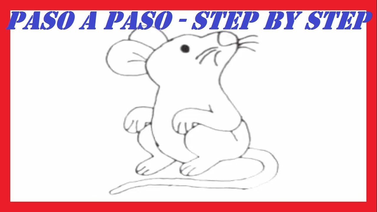 Como dibujar un Ratón l How to draw a Mouse - YouTube