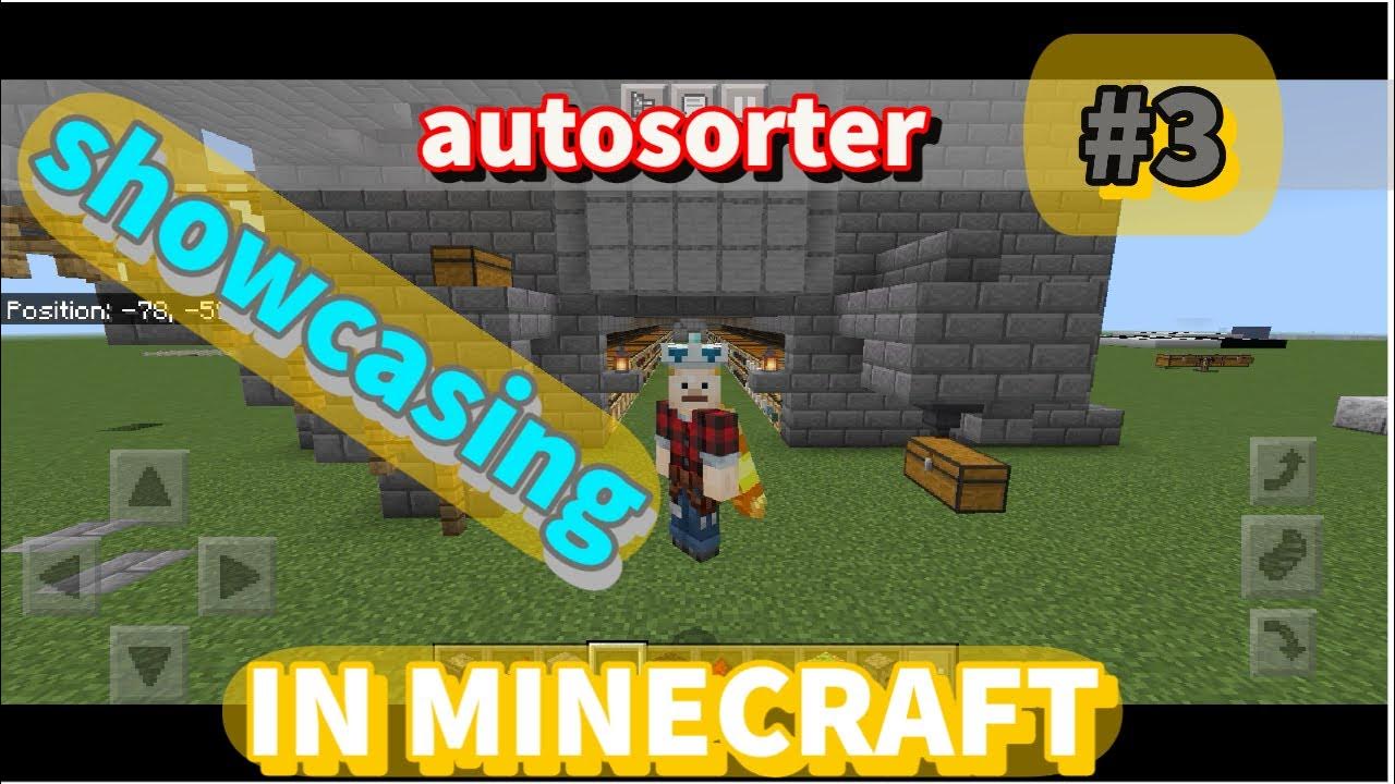 SHOWINGOFF MY AUTOSORTER IN MINECRAFT!!! | minecraft showcasing ...
