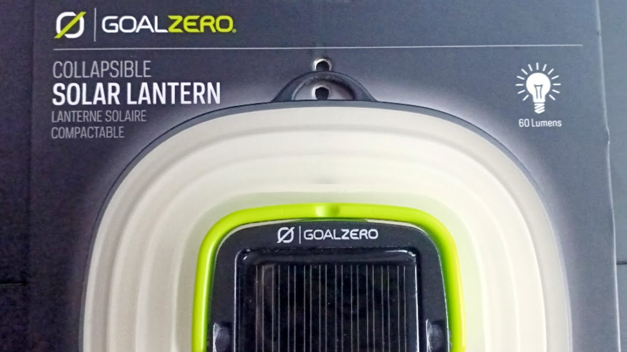 Goal Zero Crush Light Collapsible Solar Lantern - YouTube