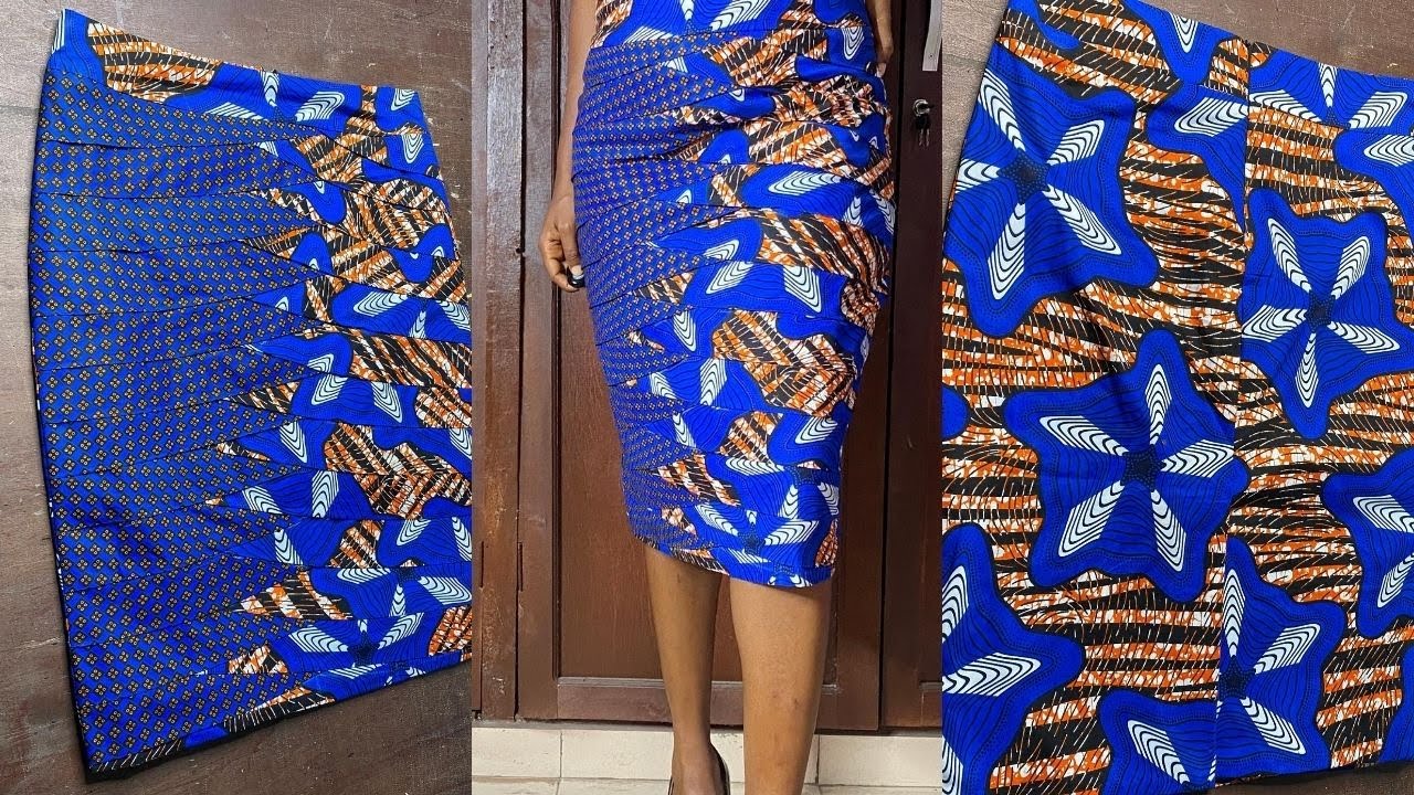 HOW TO CUT AND STITCH THE LAYERED, BIAS CUT, CRISS-CROSS PENCIL SKIRT ...