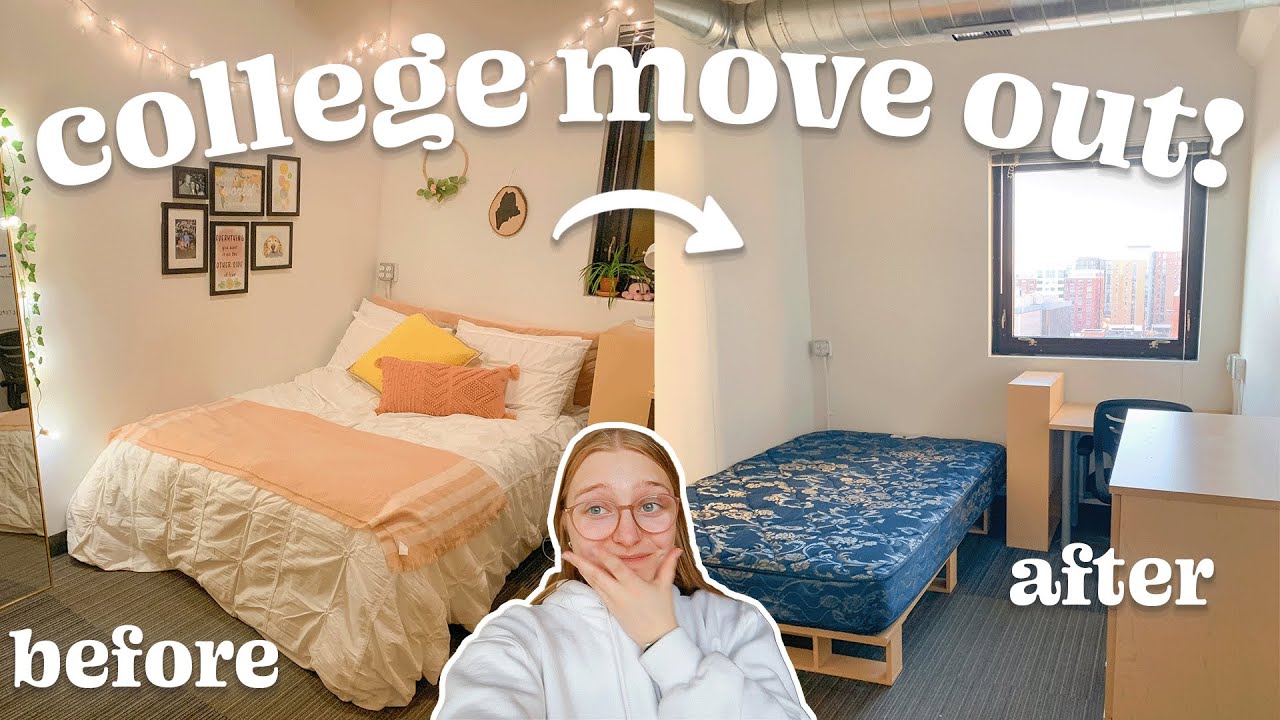 COLLEGE MOVE OUT VLOG | moving out of my apartment, driving a uhaul ...