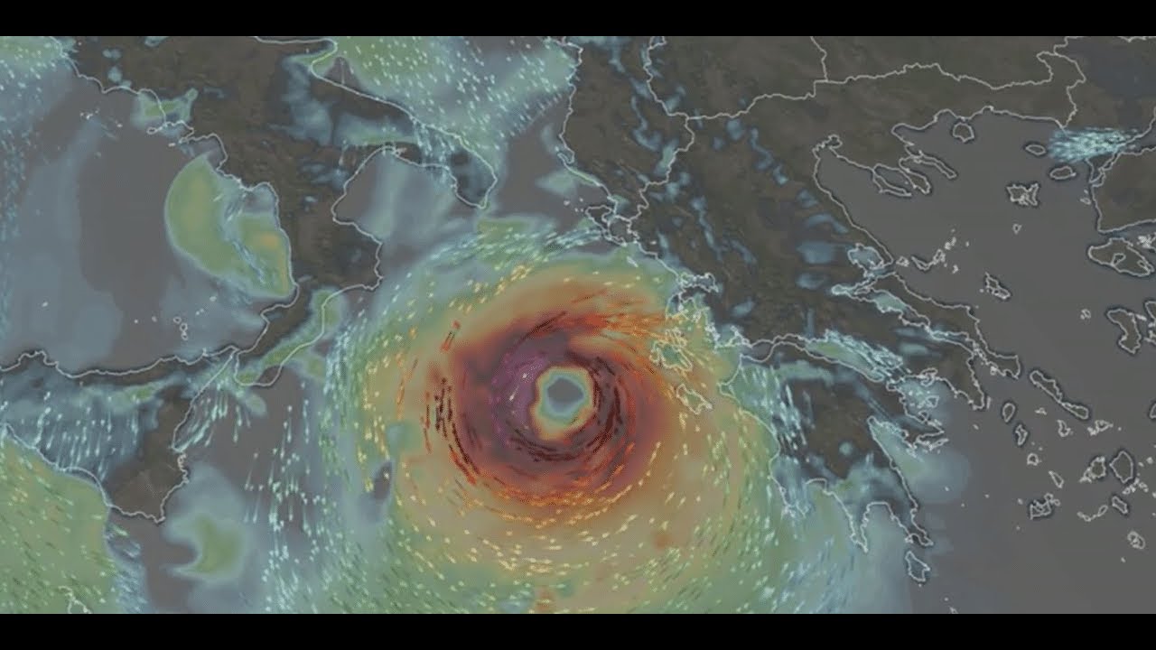 RARE HURRICANE ABOUT TO HIT GREECE. - YouTube