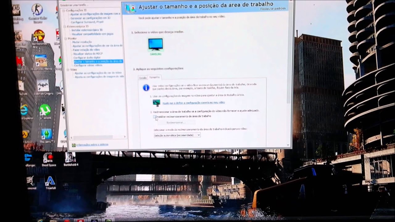 Como ajeitar a resolução do pc na tv - YouTube