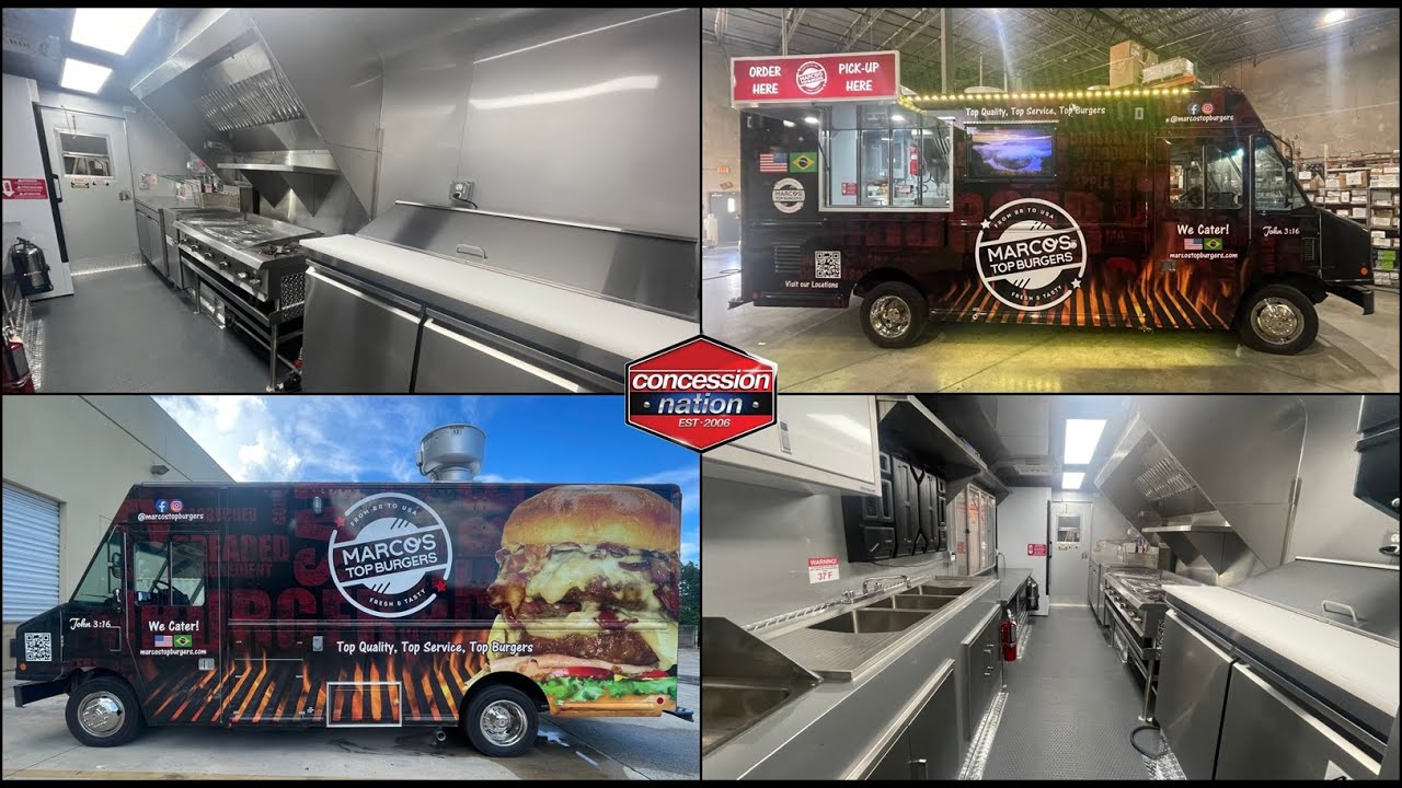 Marco's Top Burgers| 16ft Food Truck | Concession Nation - YouTube