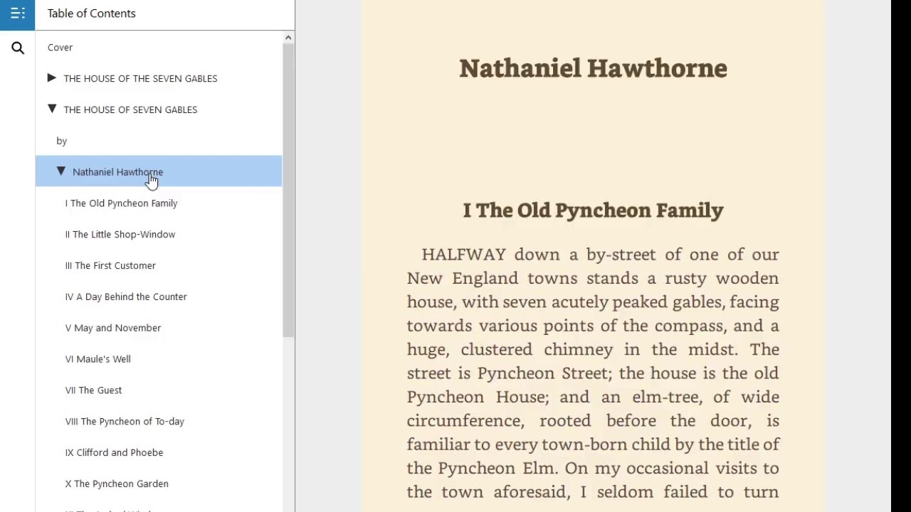 "The House of the Seven Gables" Pt 1 by Nathaniel Hawthorne - Book ...