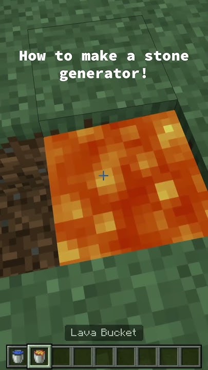 How to make a stone generator! #howto #tutorial #minecrafttutorial # ...