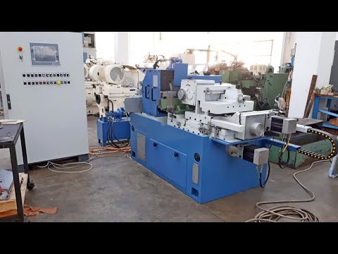 Ghiringhelli M2200 CNC 2A rettificatrice senza centri jog - YouTube
