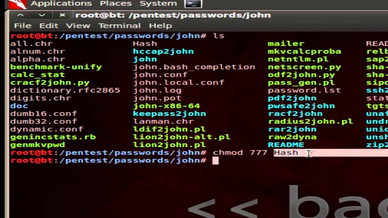 Descryptando Hash MD5 com Jhon The Ripper - Back|Track Linux - YouTube