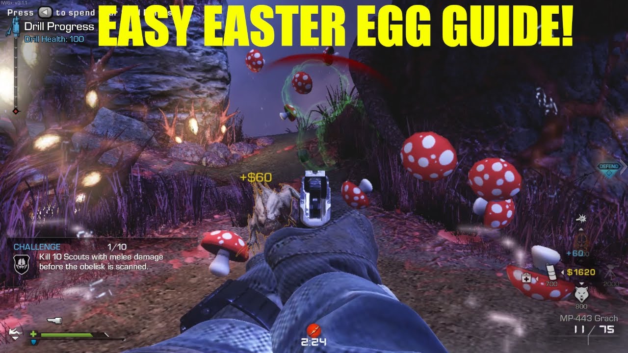 Mushroom Easter Egg Guide Awakening - COD Ghost Extinction - YouTube