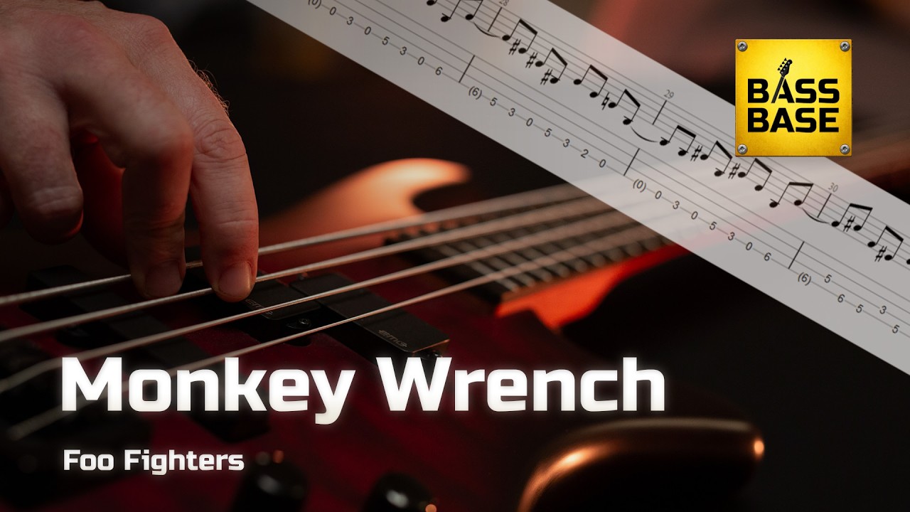 Foo Fighters - Monkey Wrench - Bass cover with tabs - YouTube