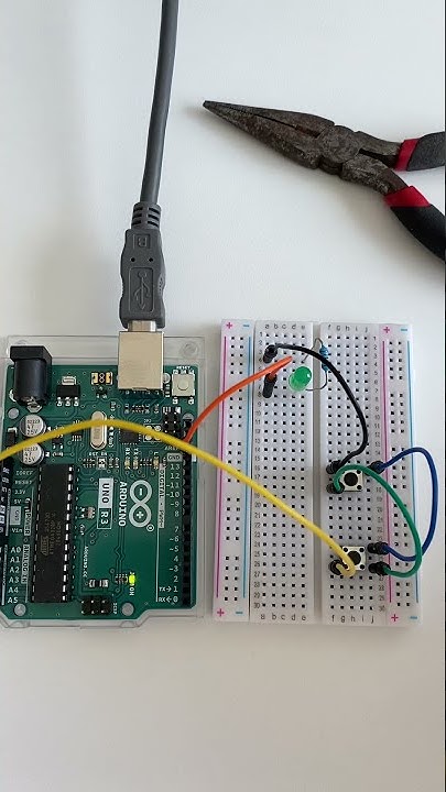 Arduino Uno LED and Parallel push buttons - YouTube
