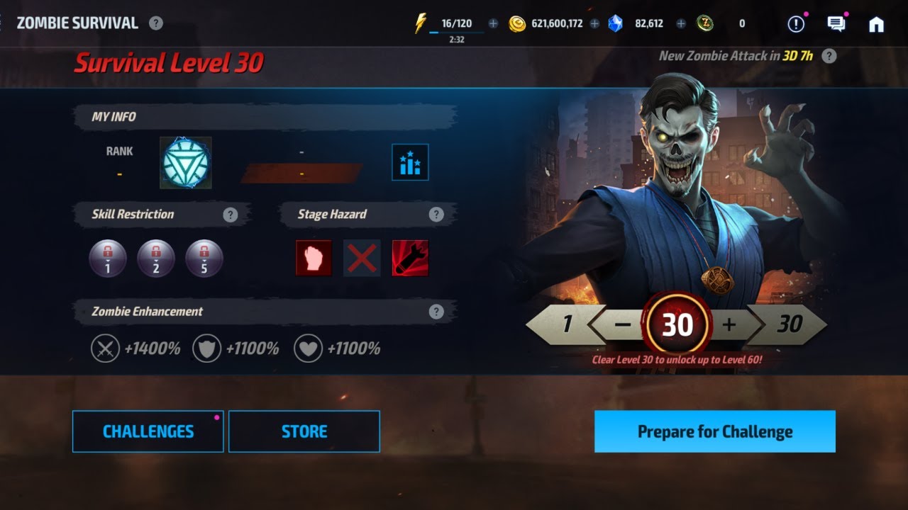 Trying To Clear Zombie Survival Stage 30 l Marvel Future Fight - YouTube