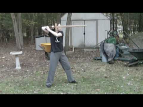 European Sword Posta Drill with Flourish - Side View - Fiore - YouTube