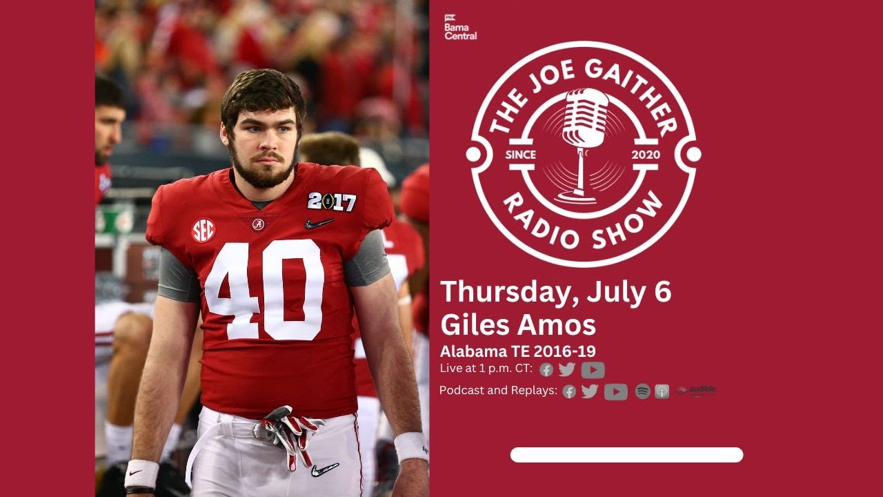 Former Alabama Football Tight End Giles Amos on The Joe Gaither Show ...