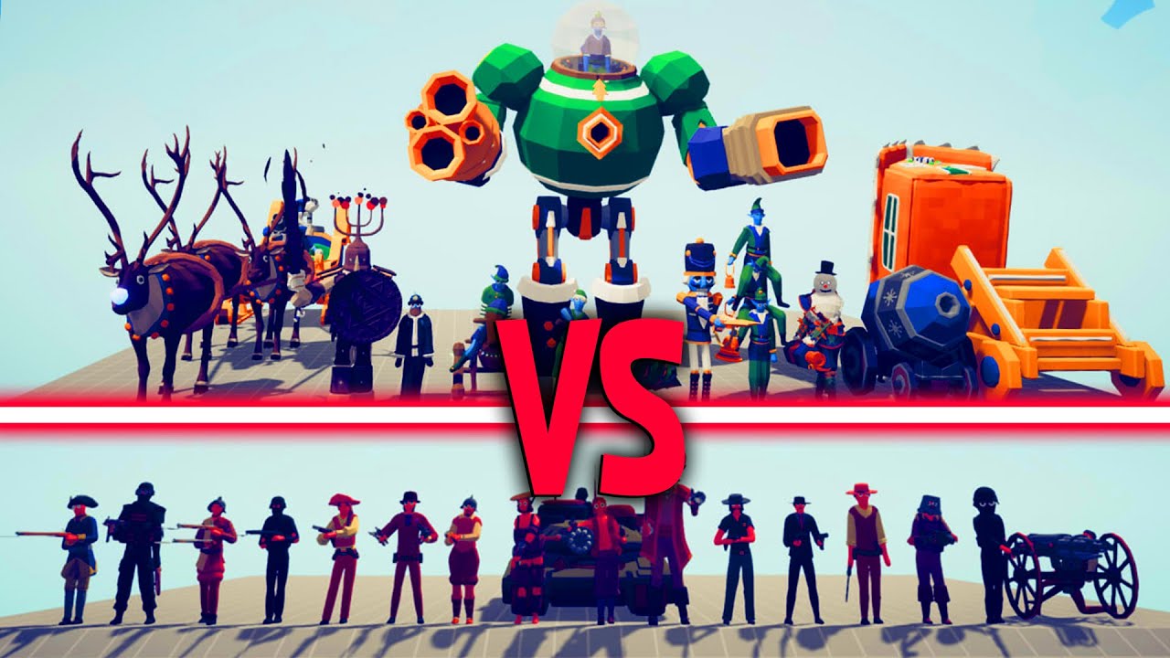 MEGA MUSKET TEAM vs MEGA HOLIDAY TEAM | TABS - Totally Accurate Battle ...