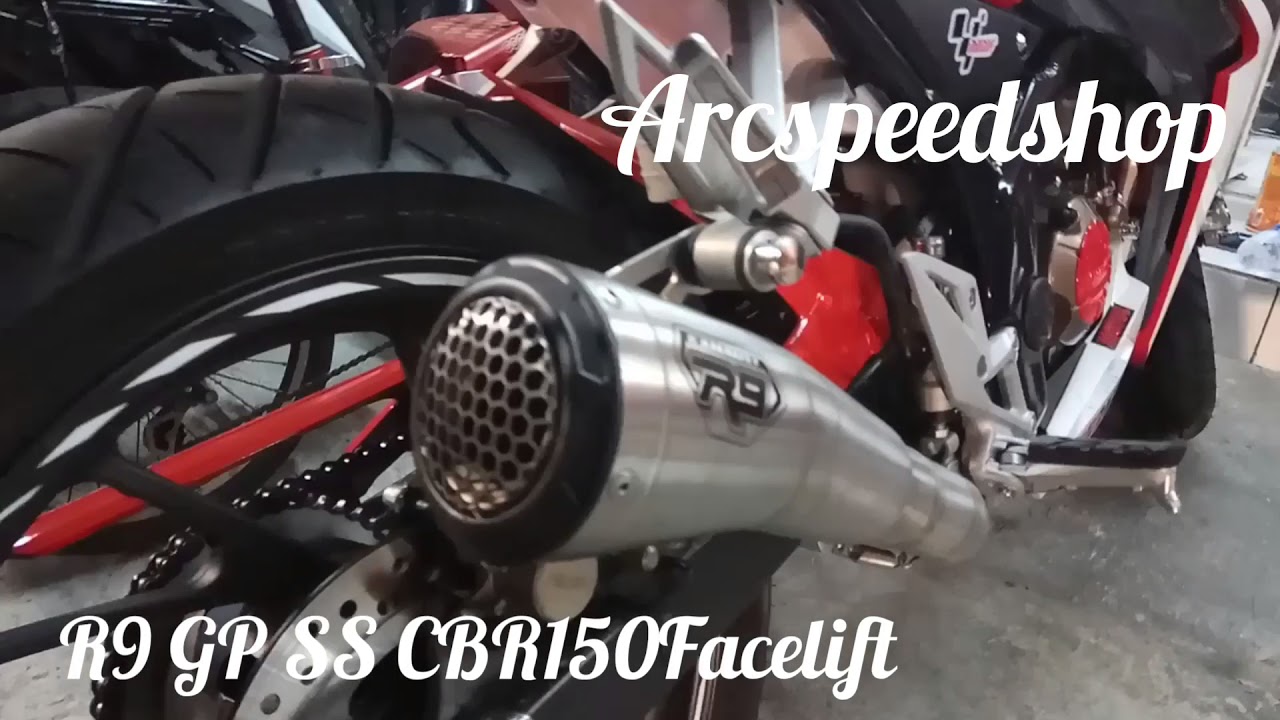 Knalpot R9 Gp SS CBR 150 K46 Facelift Fullsystem original 100% - YouTube