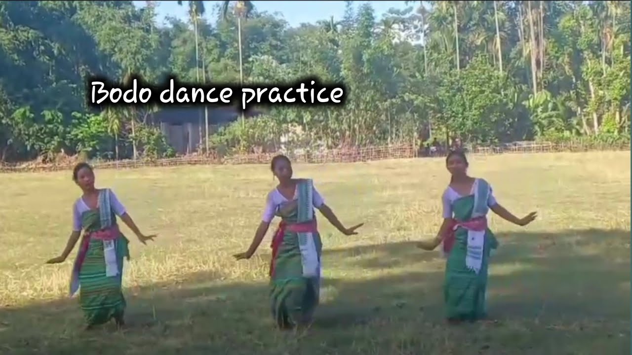 Bodo traditional dance practice - YouTube