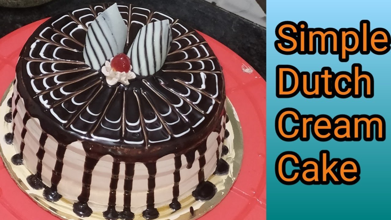 New trick for dutch cream cake decorations. dutch cream cake - YouTube
