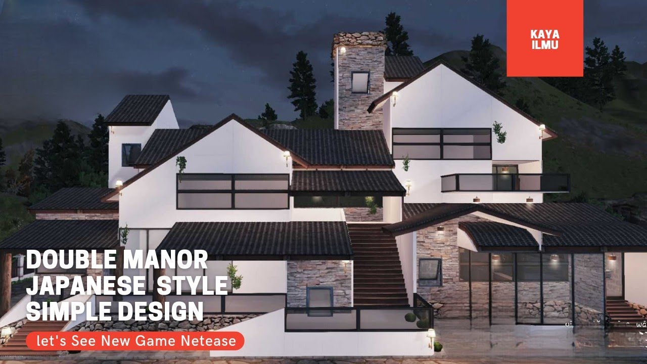 LifeAfter Double Manor Design - Japanese Style Simple - YouTube