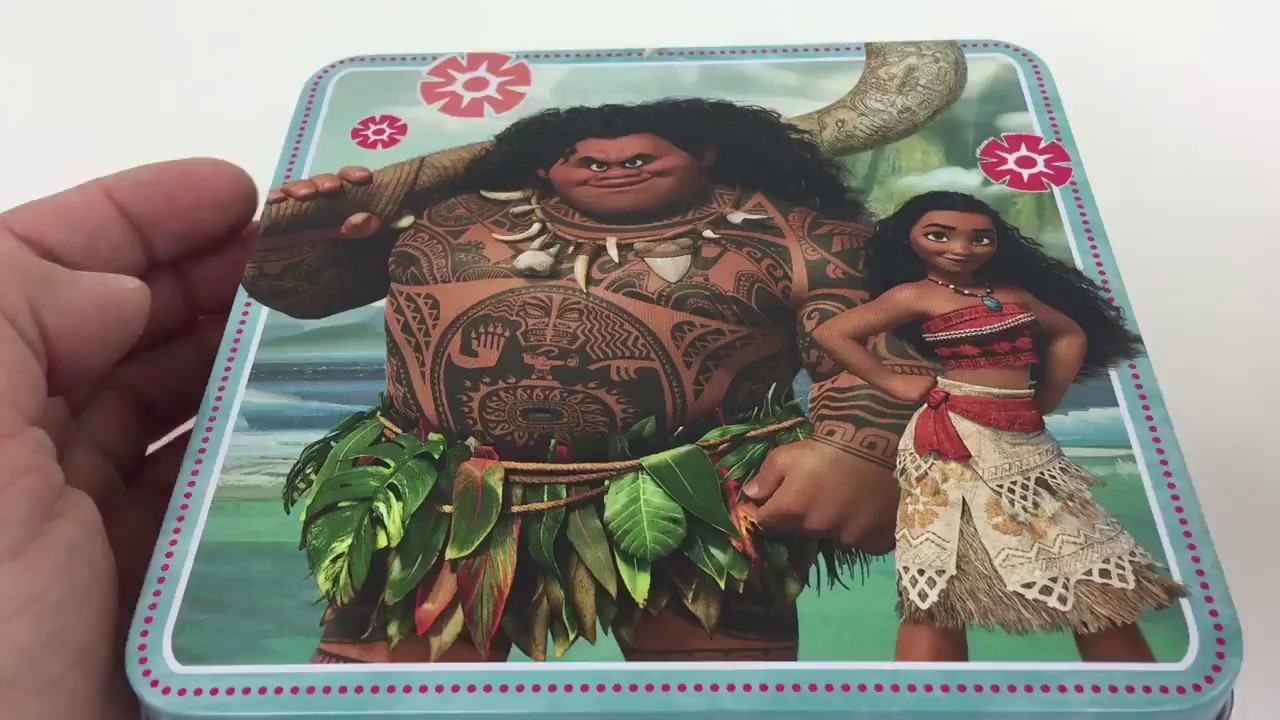 Moana lunch box surprises opening hello kitty emoji shopkin monster ...
