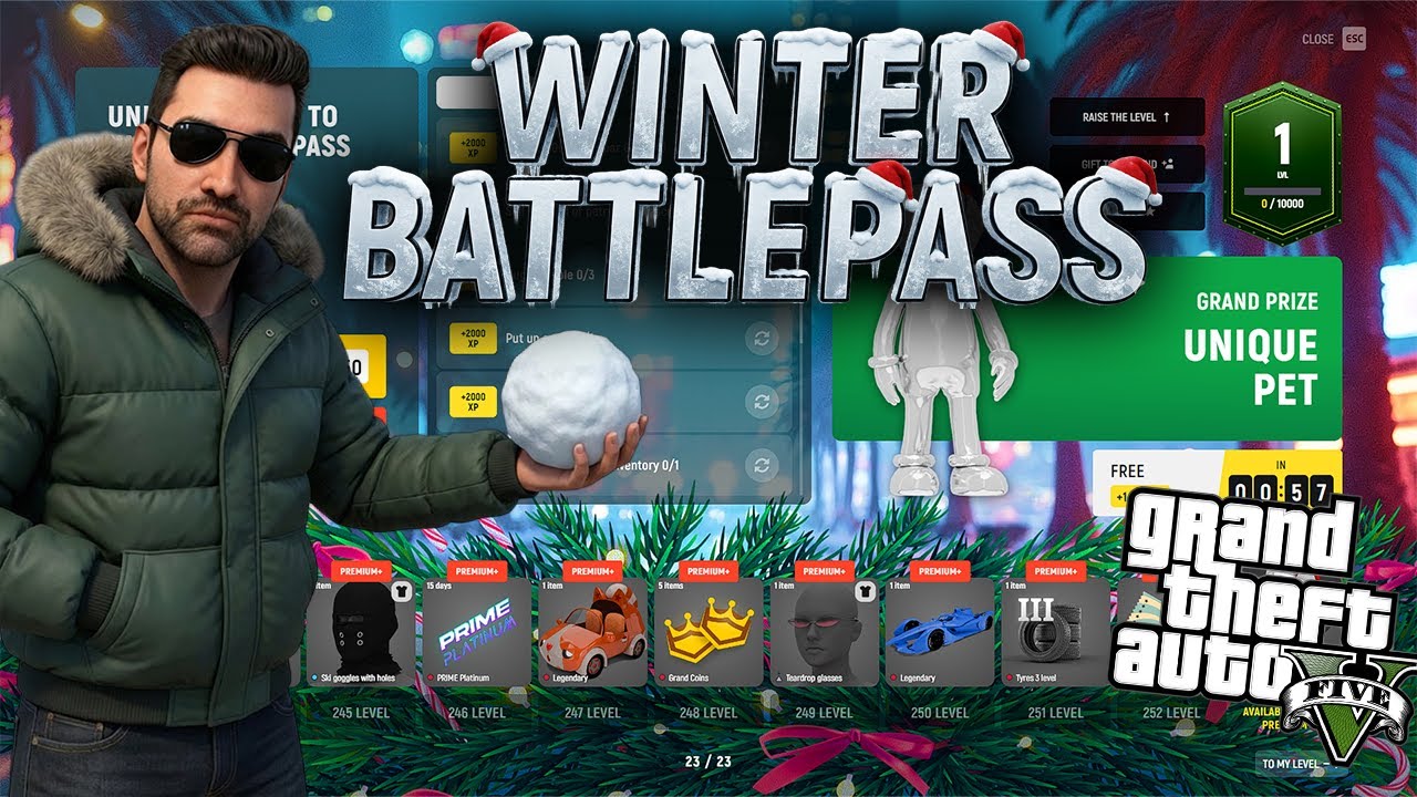 GTA 5 RP YENİ KIŞ BATTLE PASS GELİYOR ! WINTER BATTLE PASS ÖDÜLLERİ ...
