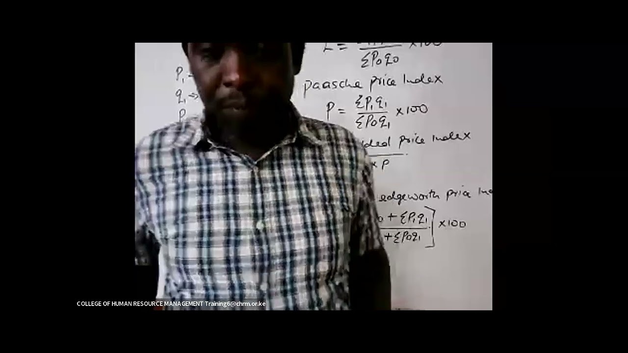 INDEX NUMBERS - WEIGHTED PRICE AND QUANTITY INDICES - YouTube