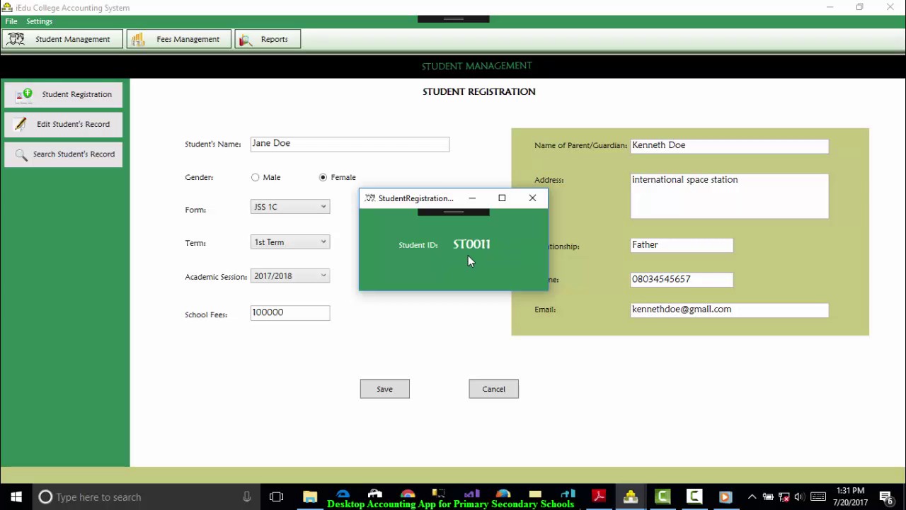 Accounting Software for Primary and Secondary Schools - YouTube
