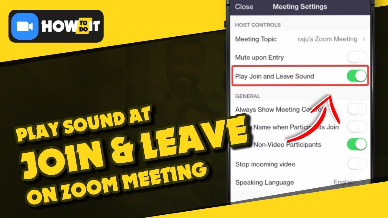 How to turn on play join and leave sound option on zoom 2024 | Skill ...