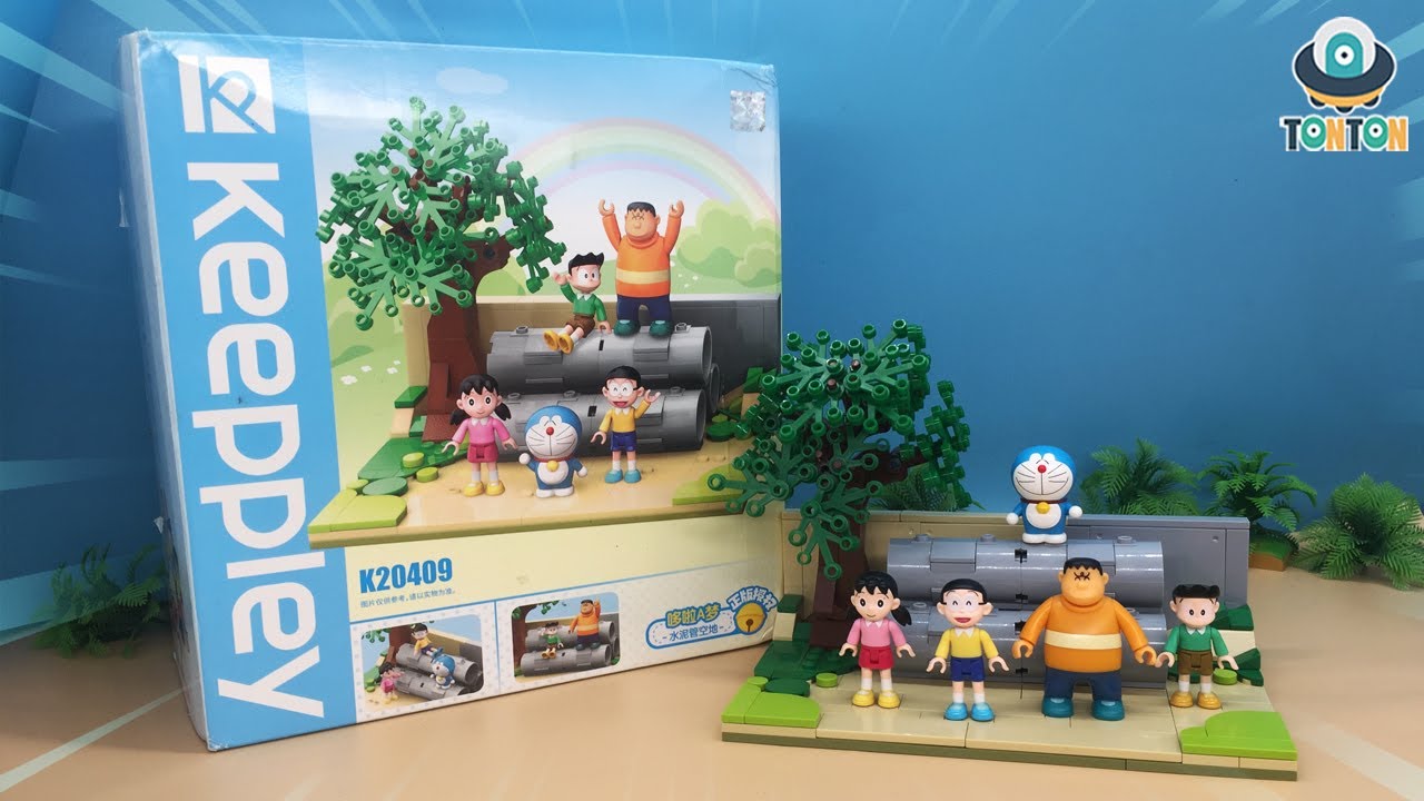 Stopmotion Build Keeppley Doraemon PlayGround set K20409 - YouTube