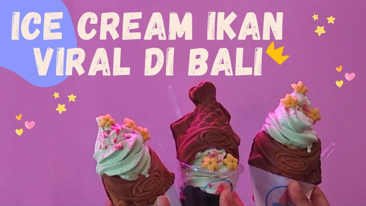 Daiyaki - Taiyaki ice cream jepang pertama di Denpasar - es krim ikan ...