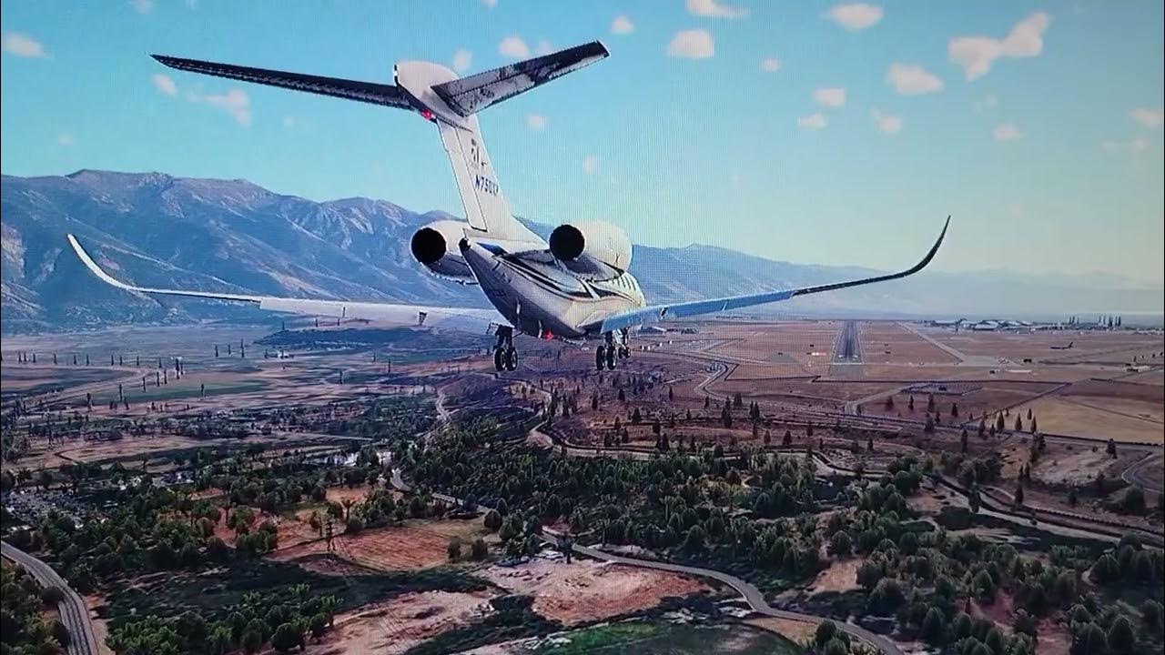 X-PLANE 12 APPROACH LANDING AT HILL AFB ODGEN UTAH RWY 14 - YouTube