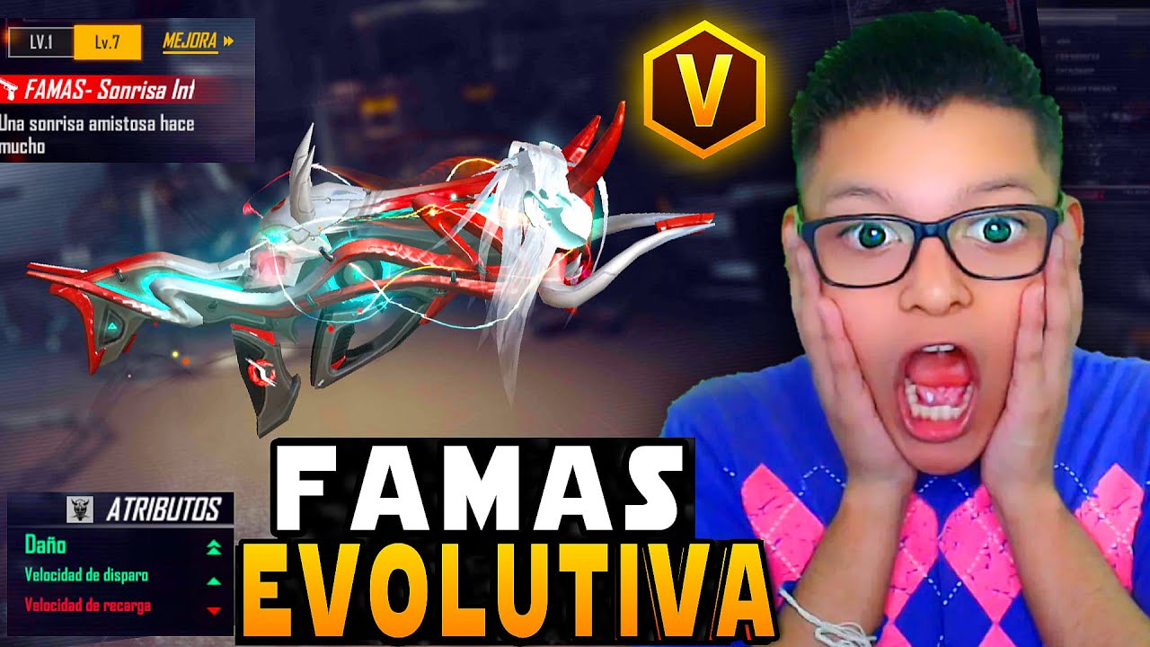 LA NUEVA FAMAS EVOLUTIVA AL NIVEL MAXIMO Y ES LA MEJOR ARMA DE FREE ...